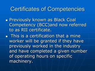 Work in coal mines slide show | PPTX