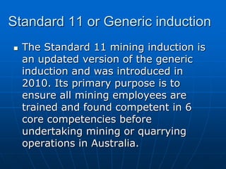 Work in coal mines slide show | PPTX