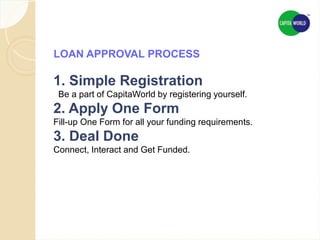Working Capital Loan - CapitaWorld | PPT | Free Download