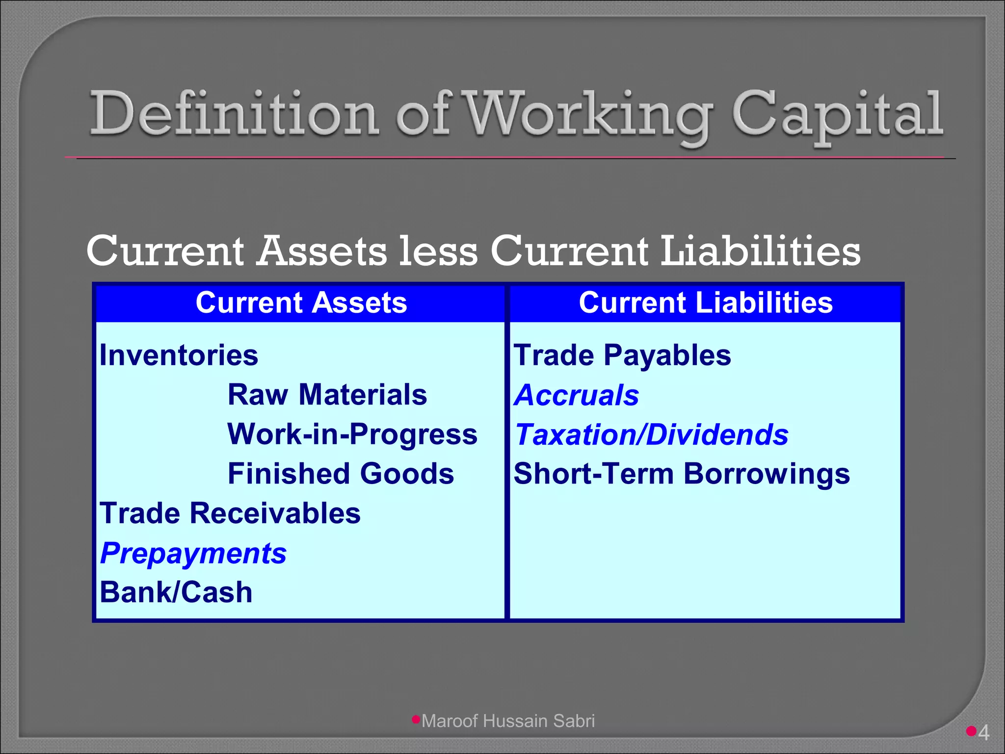 Working Capital Management | PPT