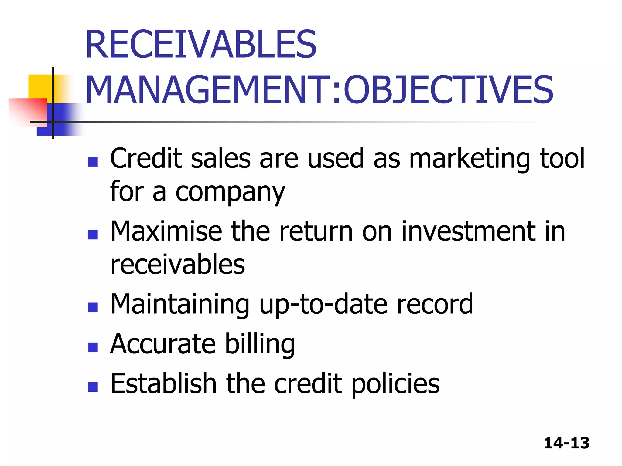 Receivable Management.Working capital-management | PPSX