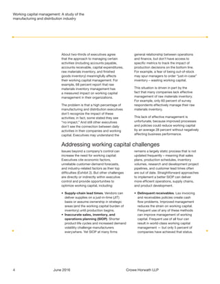 Working Capital Management Challenges | PDF