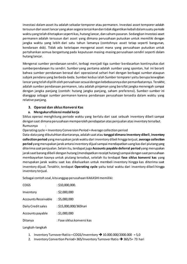 Working-capital management/Abshor.Marantika/muhammad refangga/3-04 | PDF