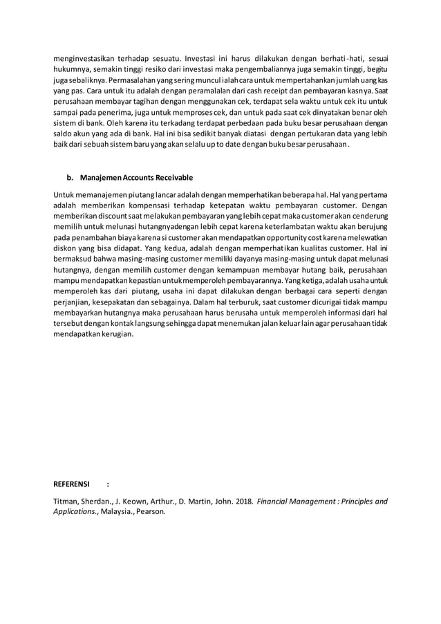 Working-capital management/Abshor.Marantika/muhammad refangga/3-04 | PDF