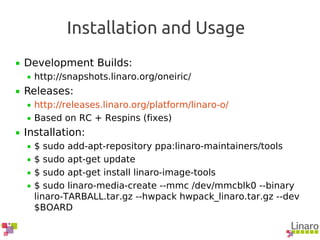 Q4.11: Ubuntu Linaro Evaluation build | PPT