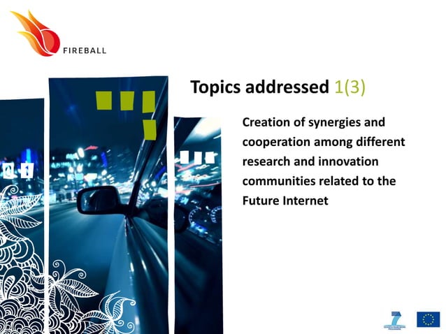 Working Group Smart Cities – FIREBALL Summary March 2012 | PPT