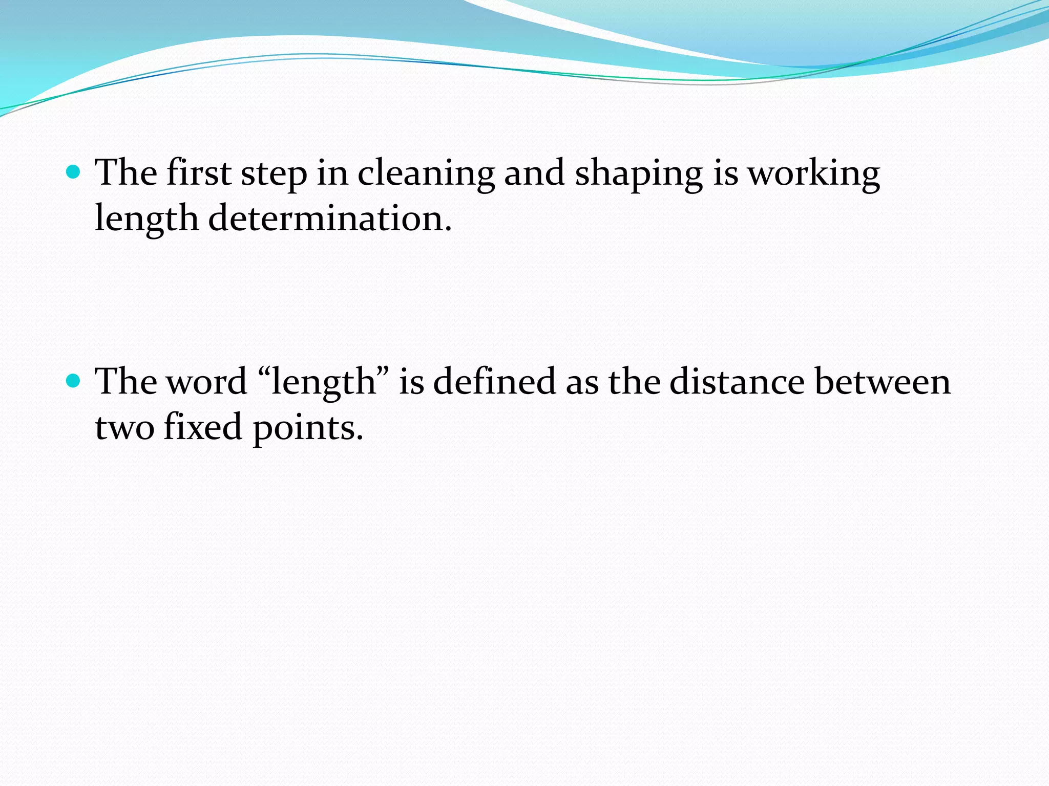 Working Length Determination | PPTX