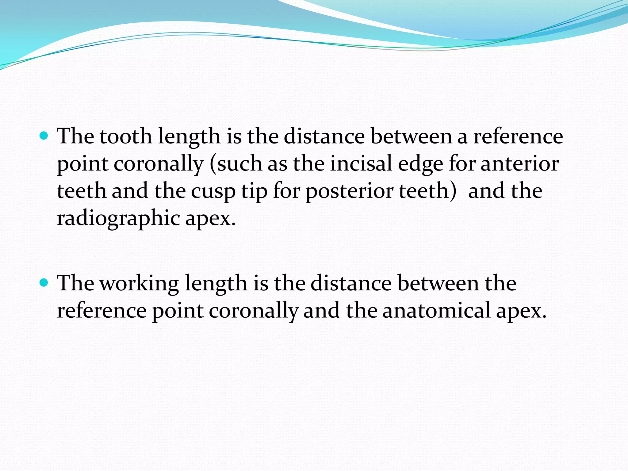Working Length Determination | PPTX