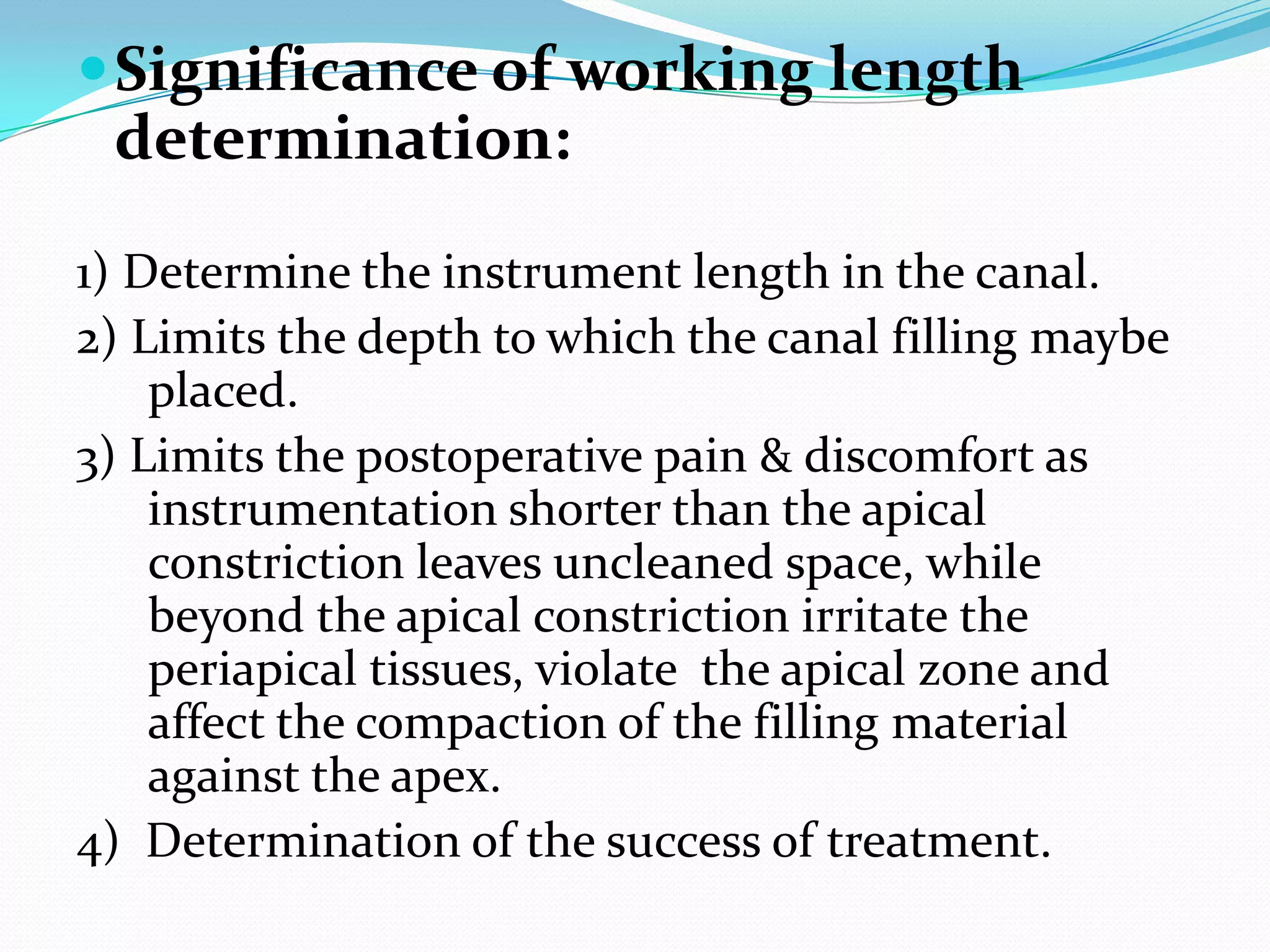 Working Length Determination Pptx