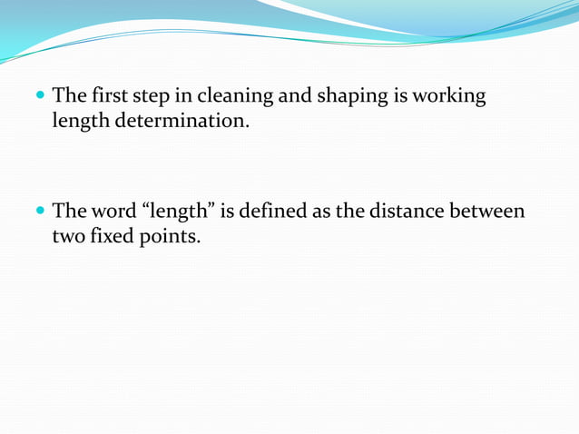 Working Length Determination | PPTX
