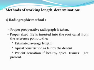Working Length Determination | PPT
