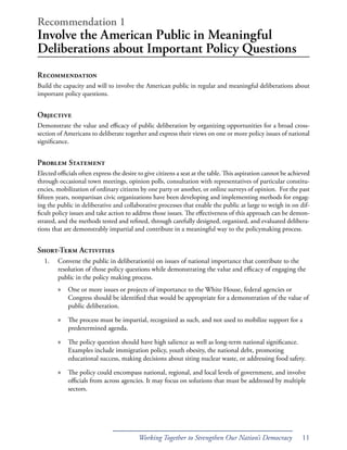 Working Together to Strengthen Our Nation's Democracy | PDF | Civic ...