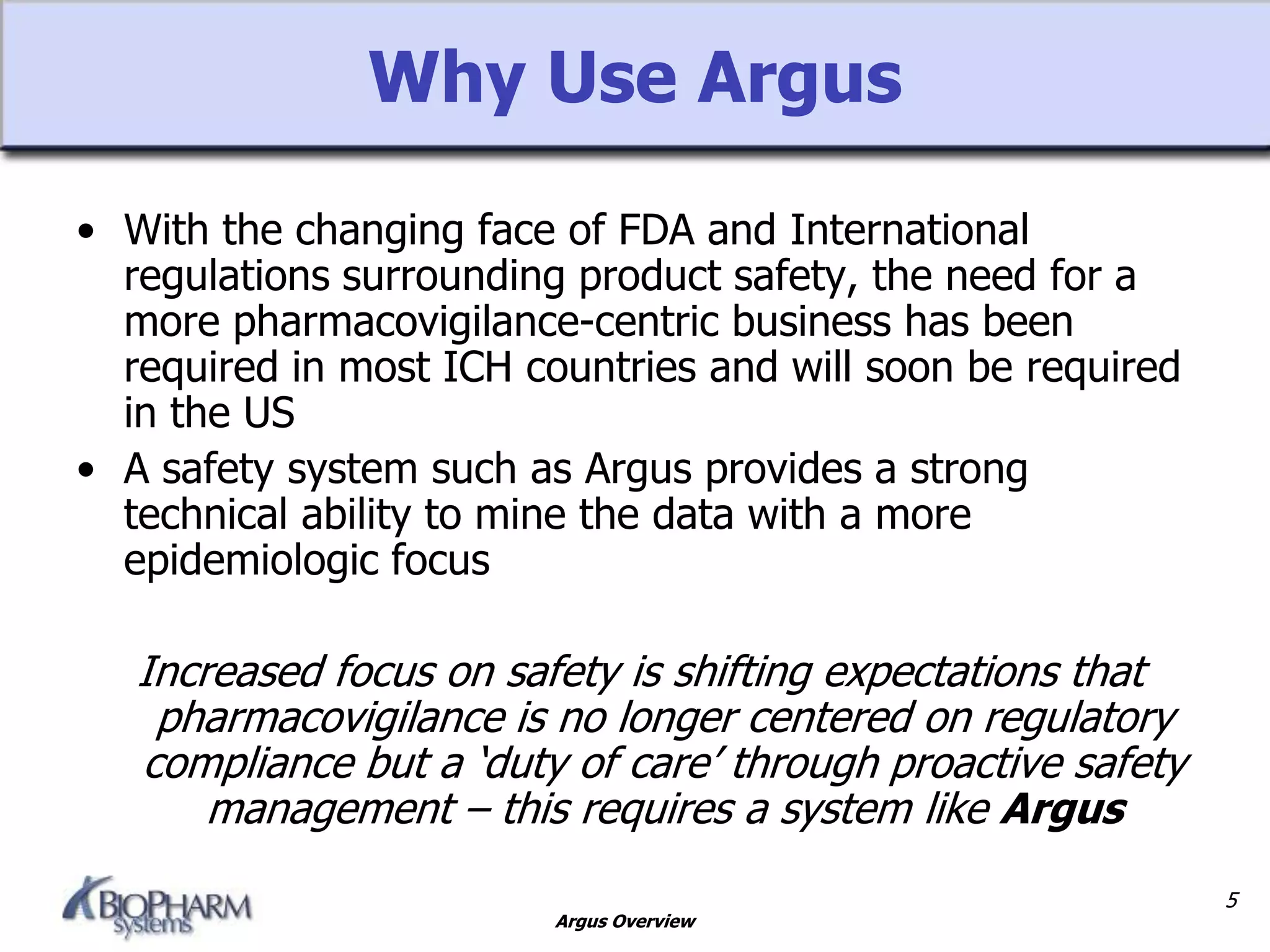 Working with Argus Safety in a Global Community | PDF