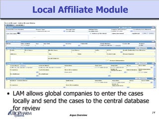 Working with Argus Safety in a Global Community | PDF