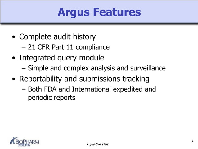 Working with Argus Safety in a Global Community | PDF