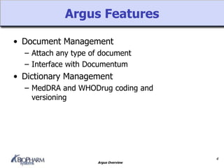 Working with Argus Safety in a Global Community | PDF