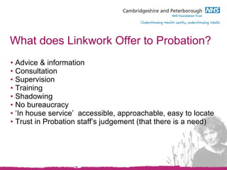 Working With Probation Services | PPT | Mental Health | Diseases and ...