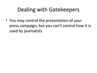 Working With The Media | PPT | Public Radio | Talk Radio