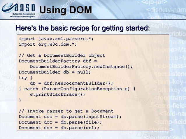 Processing XML with Java | PPT Processing XML with Java | PPT