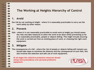 Working At Height by Ron Bonner.p health piecept | PPT