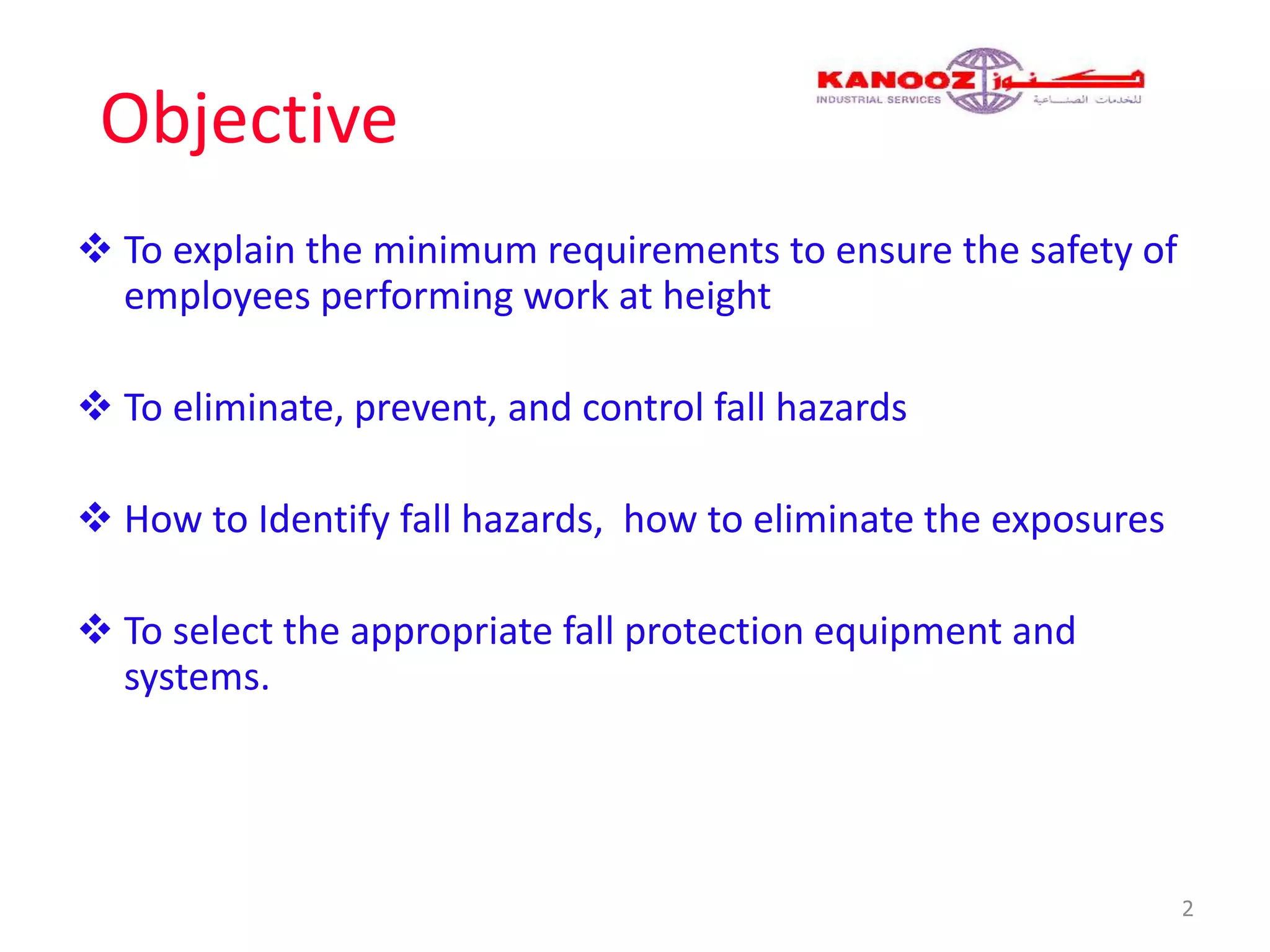 Working at height Fall Protection Presentation.ppt