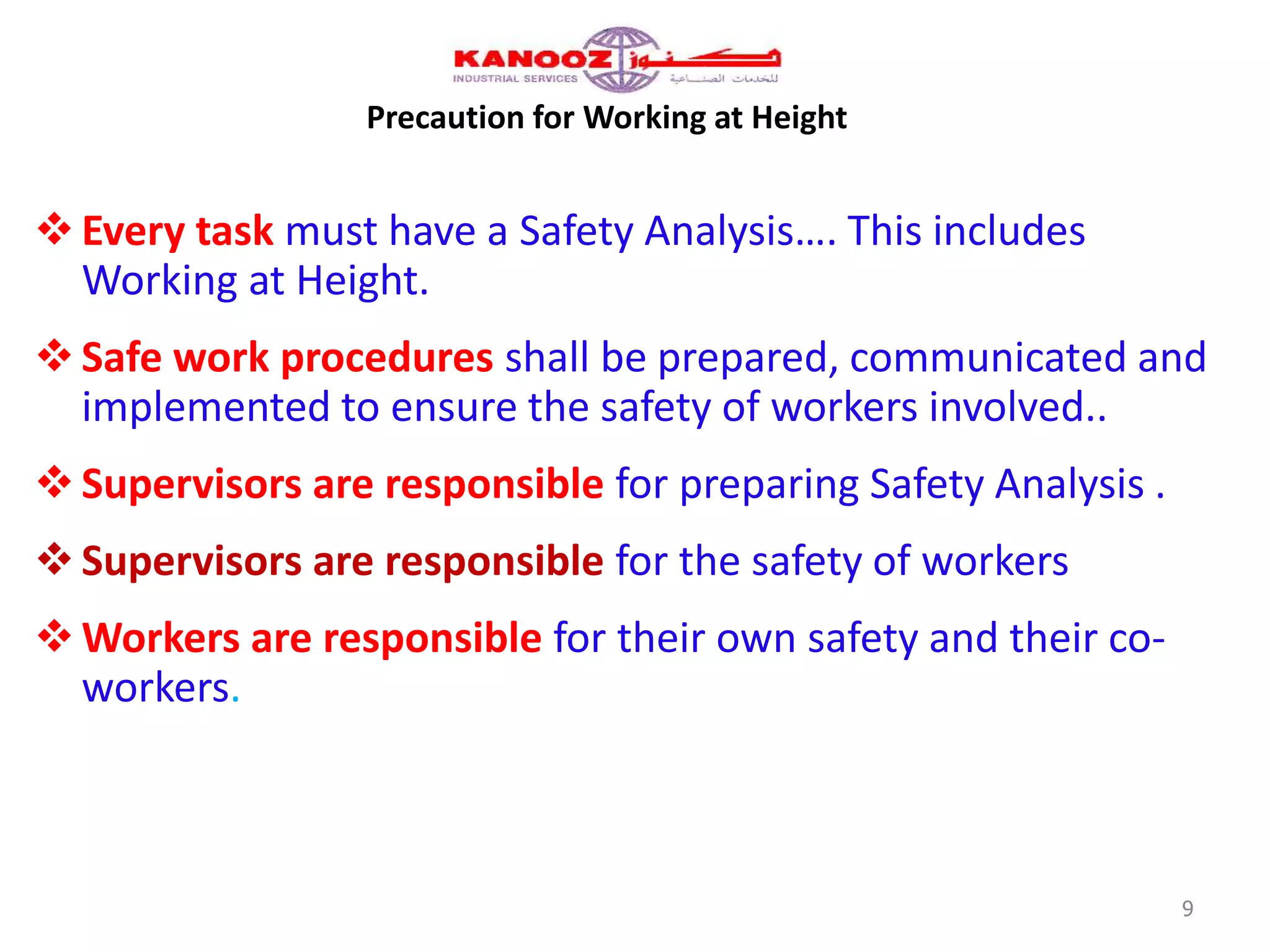 Working at height Fall Protection Presentation.ppt