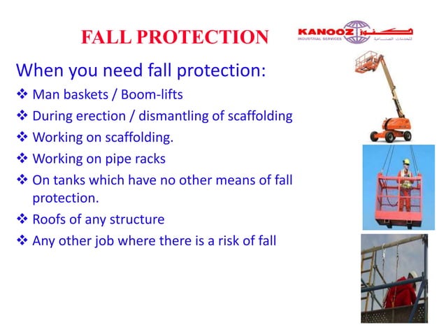 Working at height Fall Protection Presentation.ppt | First Aid | Injuries