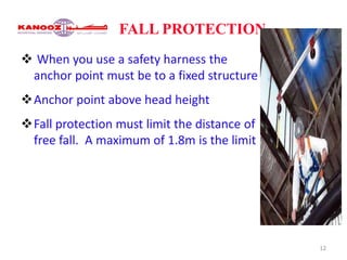 Working at height Fall Protection Presentation.ppt | First Aid | Injuries