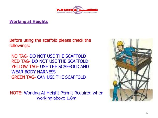 Working at height Fall Protection Presentation.ppt | First Aid | Injuries