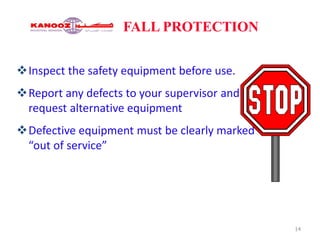 Working at height Fall Protection Presentation.ppt