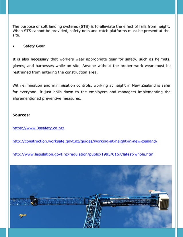 Working at height in new zealand a guideline for best practices | PDF ...