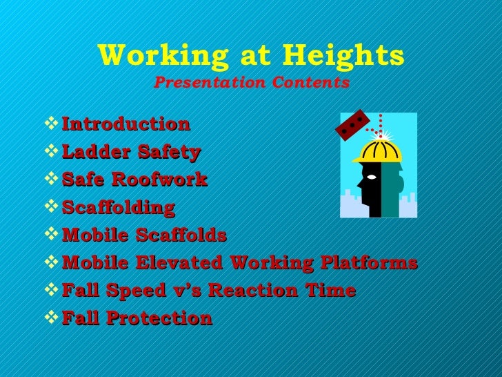 Working at heights