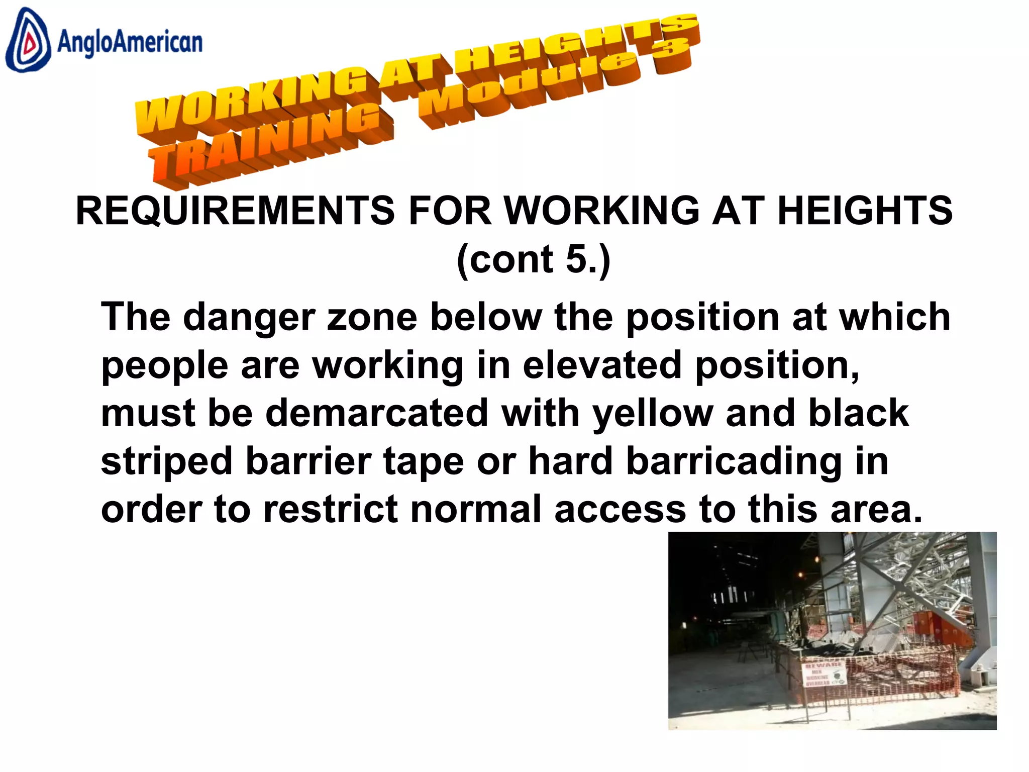 Working at heights training powerpoint | PDF