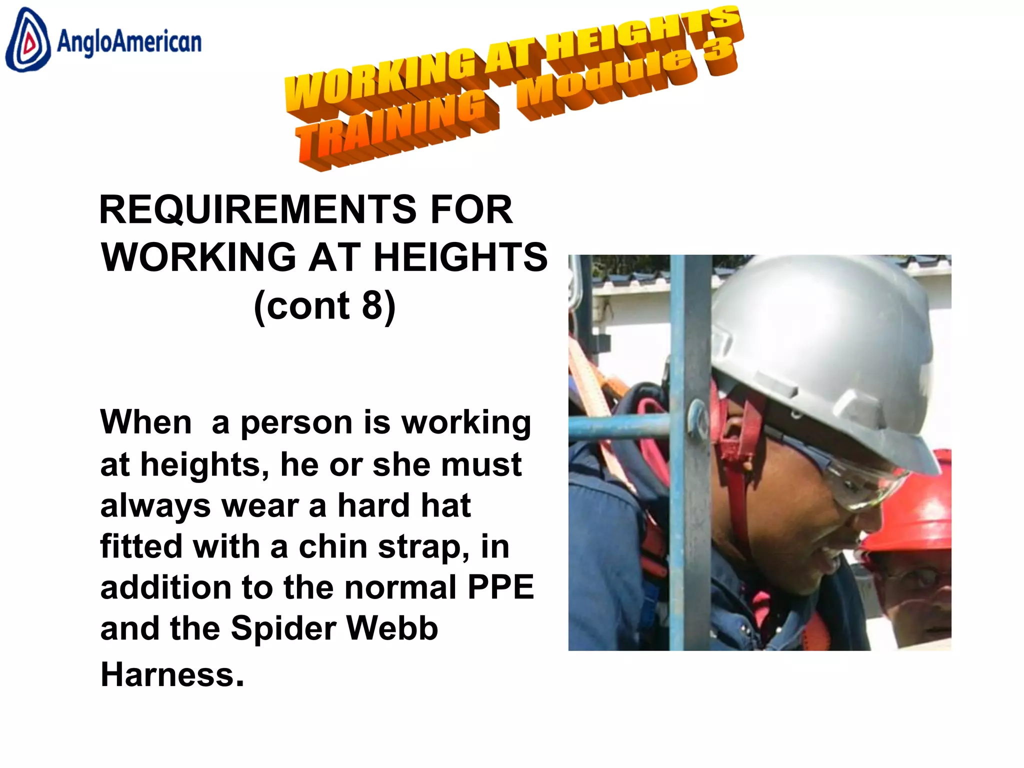 Working at heights training powerpoint | PDF