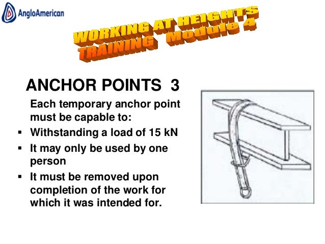 Working at heights training powerpoint