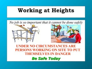 Working at Height Training Slide presentation | PPT