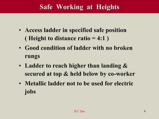 Safety while Working at Height | PPT