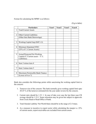 Working Capital | PDF