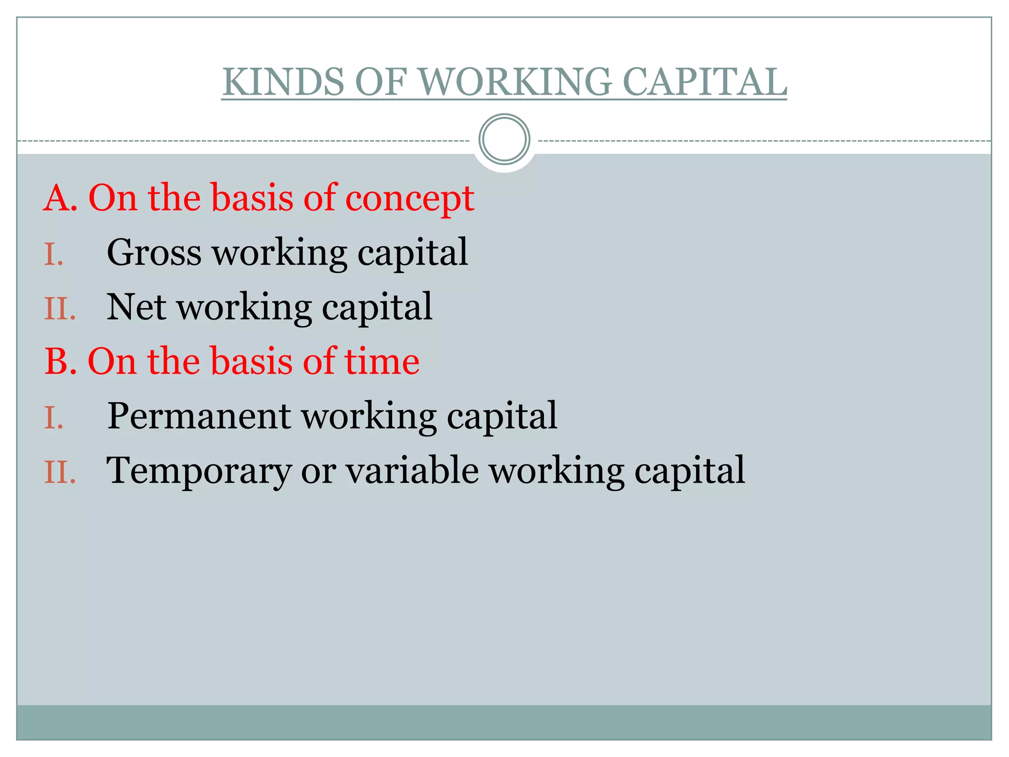 Working capital | PPTX