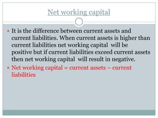 Working capital | PPTX