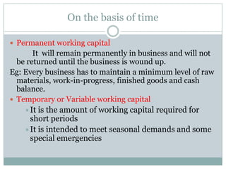 Working capital | PPTX