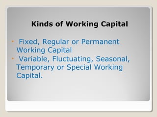 Working capital | PPT
