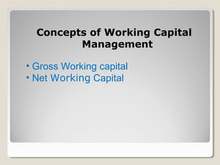 Working capital | PPT