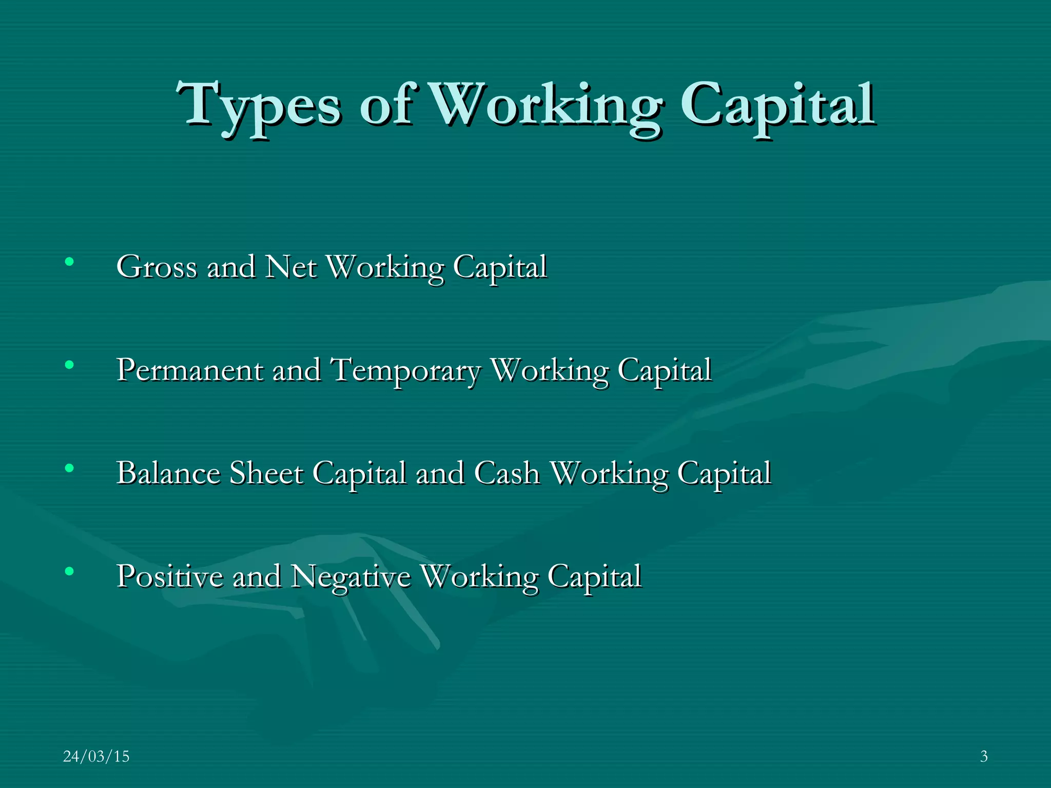 Working capital | PPT