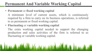 Working capital | PPTX