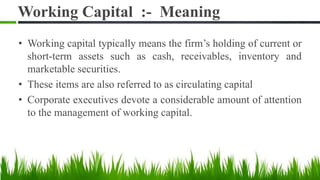 Working capital | PPTX