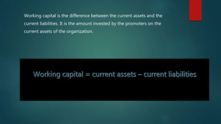Working capital | PPTX