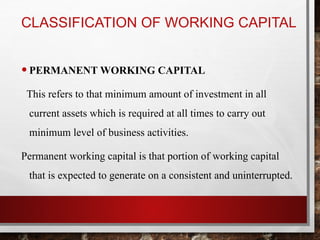 WORKING CAPITAL.pptx Working Capital Introduction | PPT