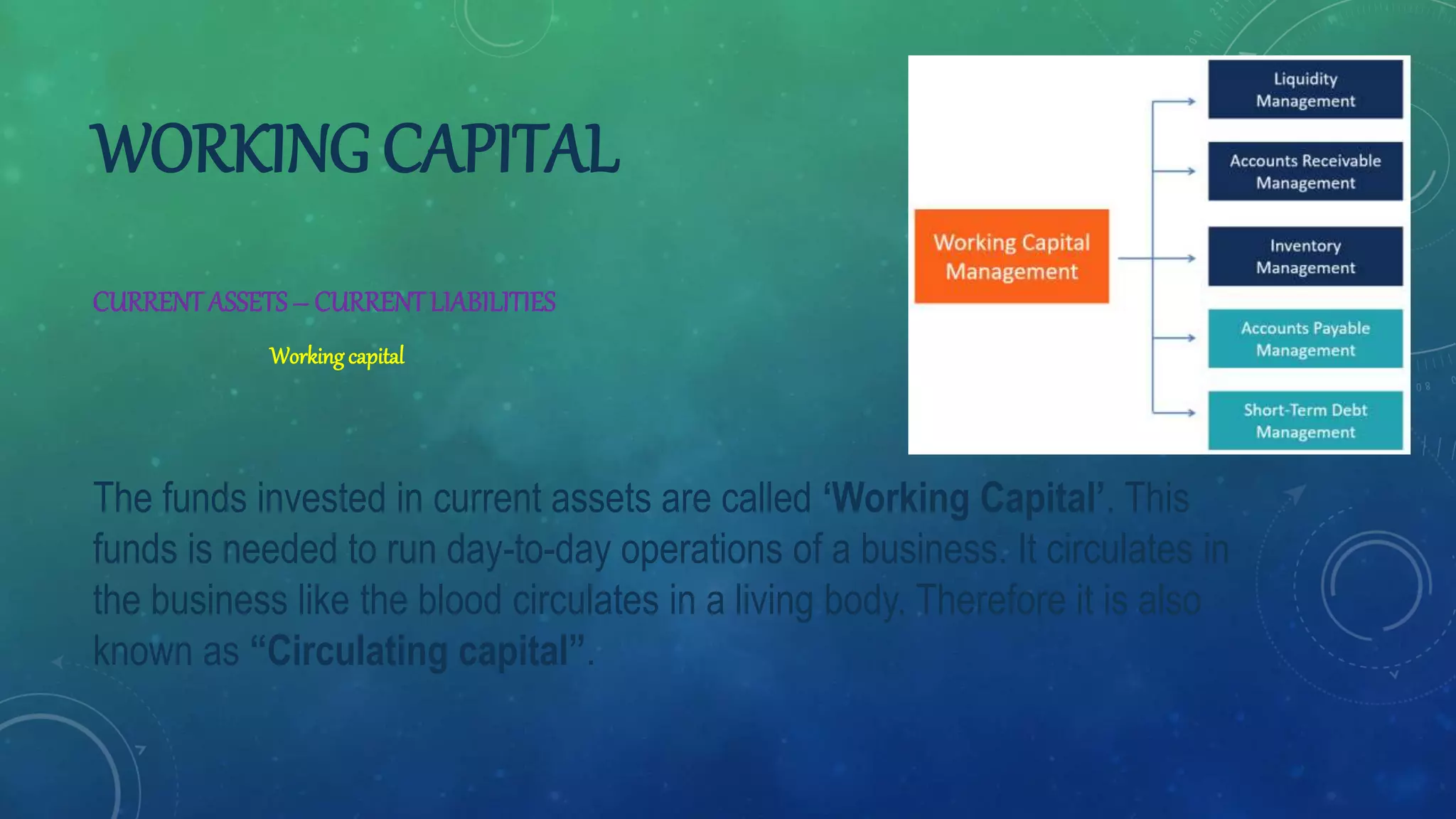 working capital | PPT
