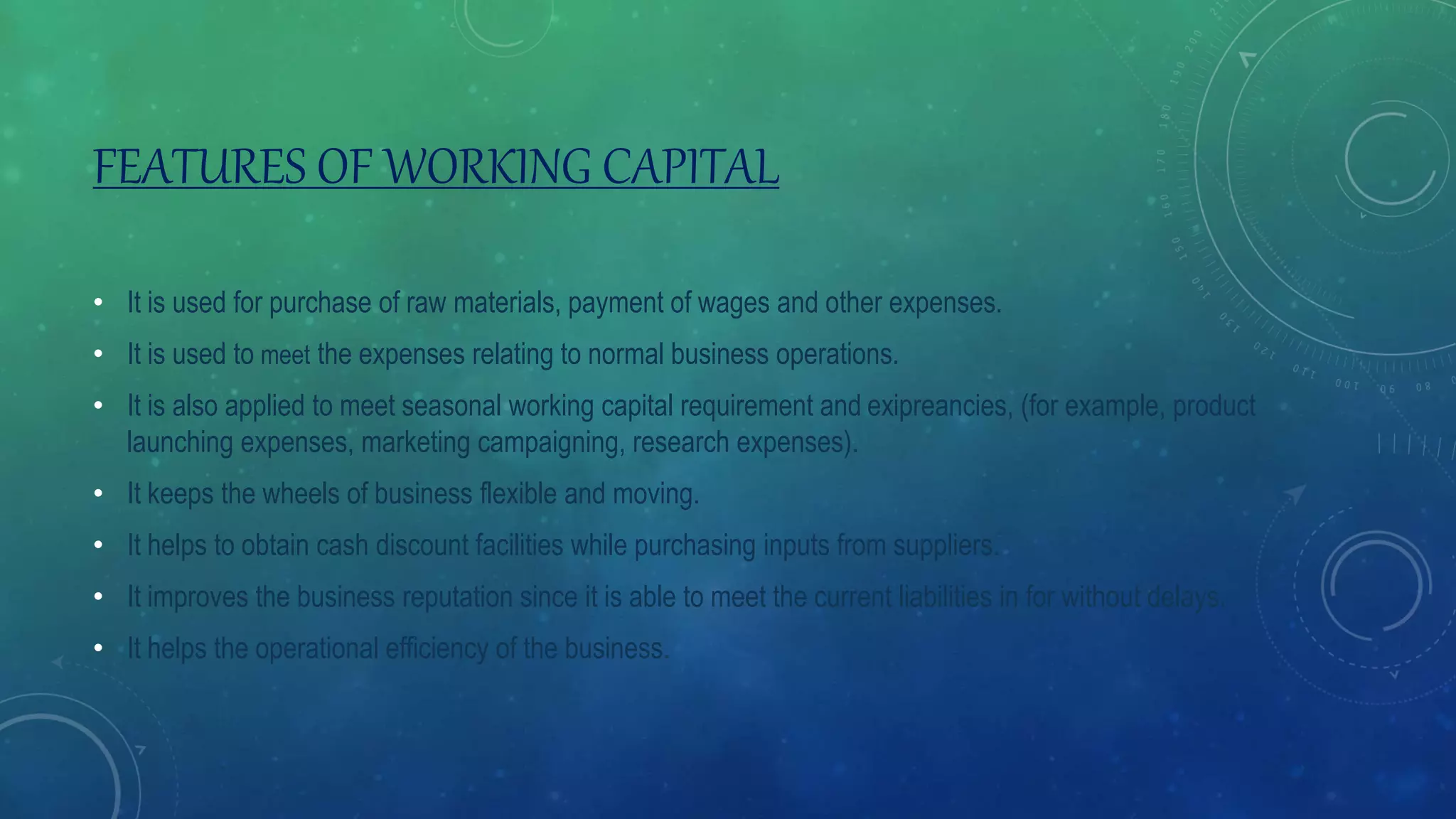 working capital | PPT